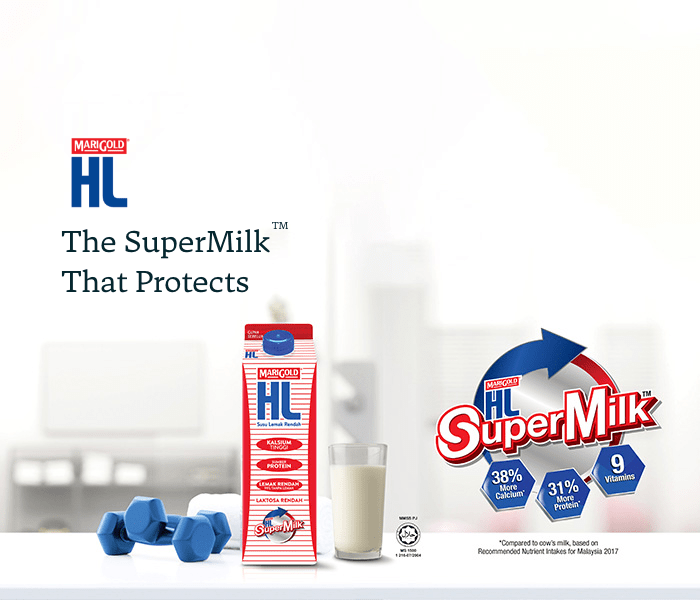 HL Low Fat Milk | For Health For Life | Marigold